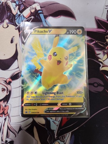 Pokemon Pikachu V - Black Star Promo - Sword & Shield Ultra Rare ...