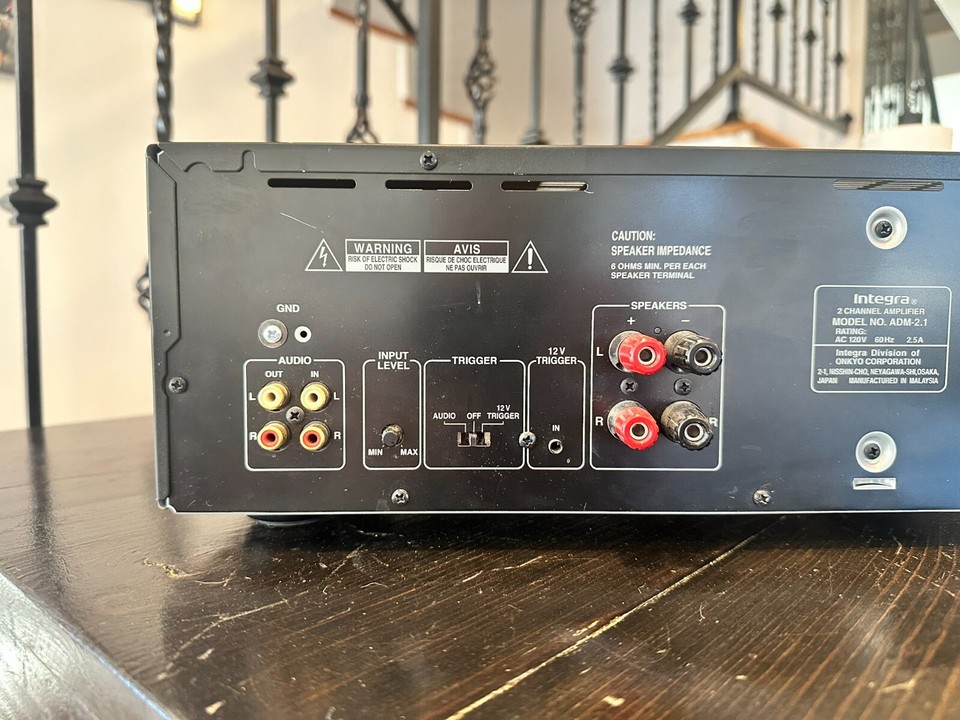 Integra ADM-2.1 WRAT Stereo Power Amplifier 2 Channels 100W/Ch | eBay