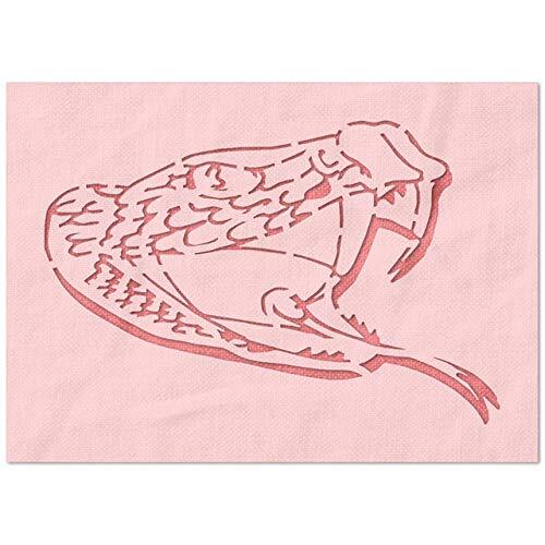 Viper Fangs Stencil - Reusable Mylar for DIY Crafts, Painting & Drawing ...