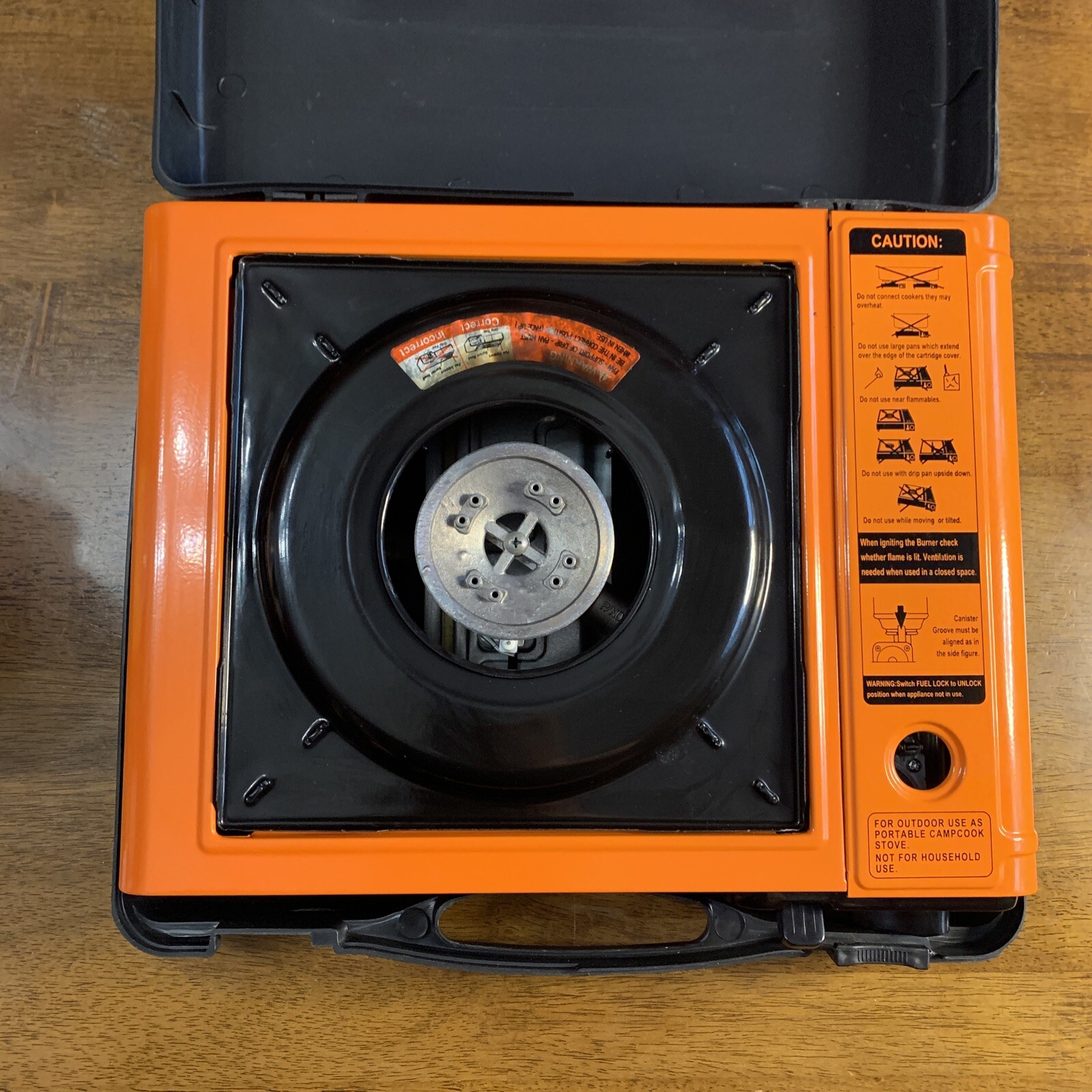 Volcano LMS-2500 Portable Gas Butane Camping Stove In Hard Plastic Case ...