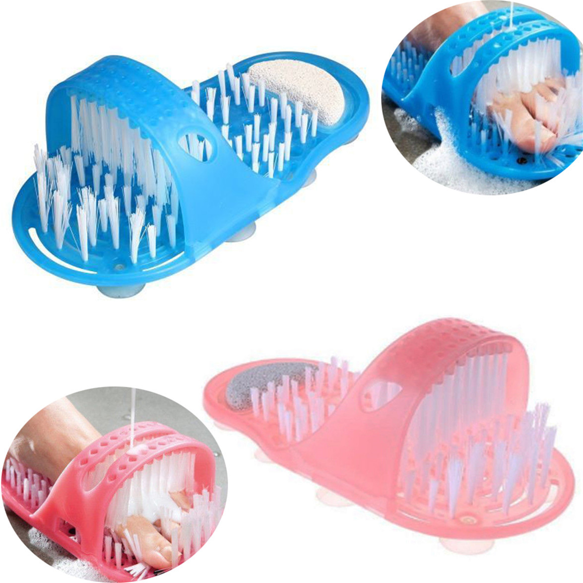 Nonslip Foot Cleaner Scrubber Massager Shower Feet WaVNer Bath ...