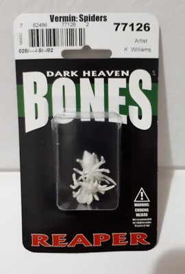 Reaper Dark Haven Miniatures, Vermin 2 Pack Spiders (77126) | eBay ...