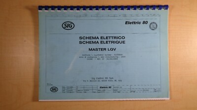 SIG Elettric 80 Schema Elettrico Schema Eletrique MASTER LGV Manual 6C ...