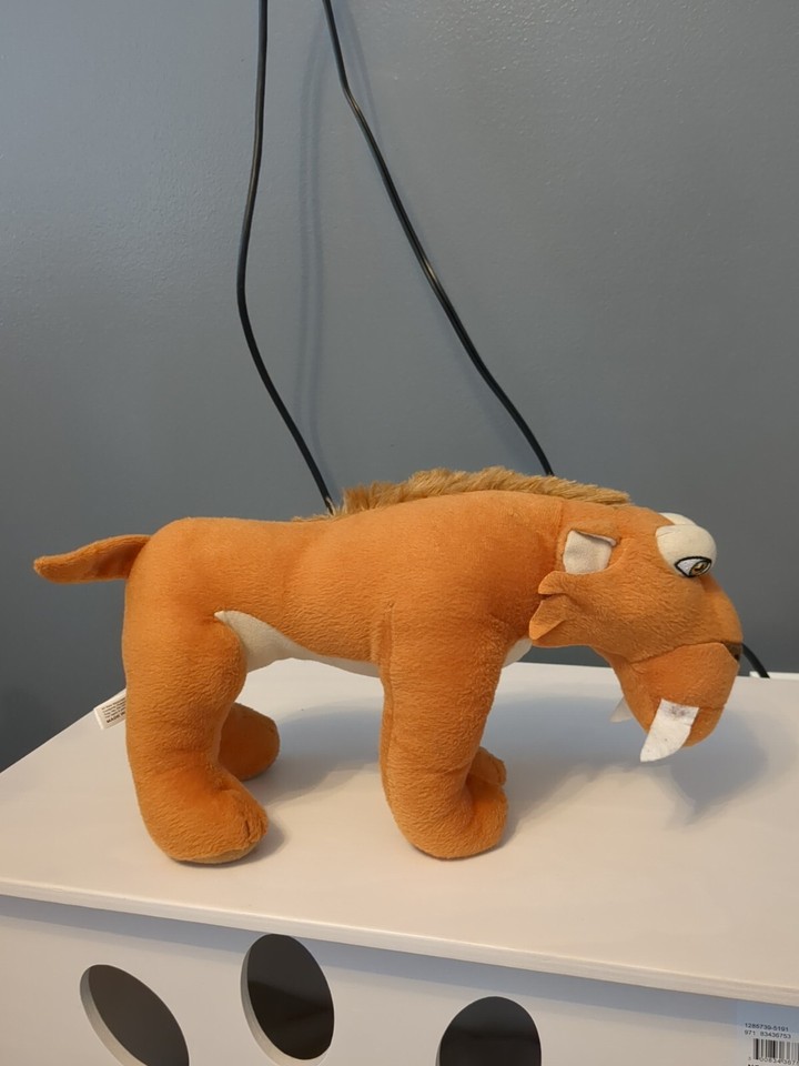 Ice Age Continental Drift Movie Diego Sabertooth Tiger Plush Stuffed ...