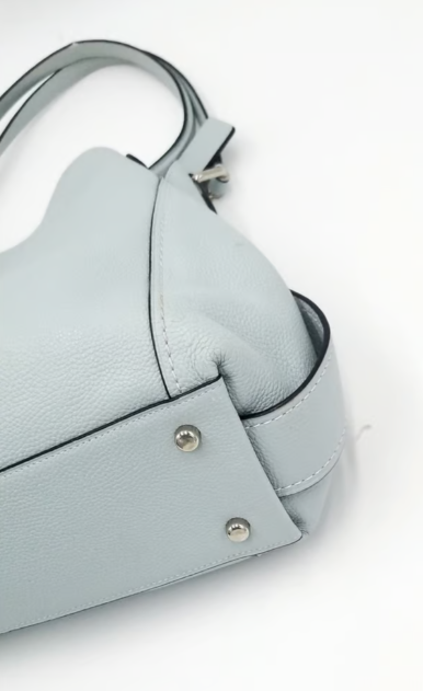 Coach Edie Turnlock Ice Blue Triple Compartment Shoulder Bag | eBay