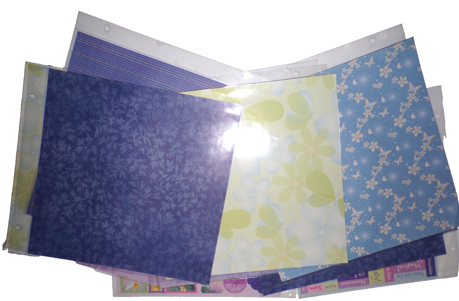 34 sleeves The Paper Studio 12x12 3-hole with 12 Scrapbook Album pages ...