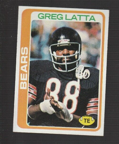 1978 TOPPS #112 GREG LATTA FOOTBALL CARD Morgan State Bears Shabazz ...