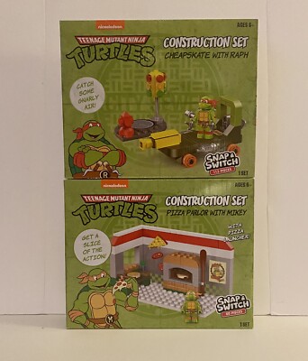 Teenage Mutant Ninja Turtles 2 Construction Sets TMNT Snap & Switch ...