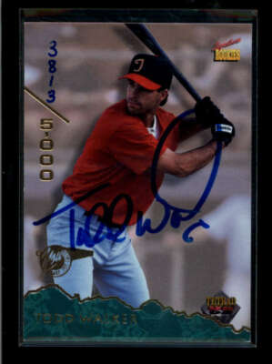 TODD WALKER 1995 TETRAD SIGNATURE ROOKIES AUTOGRAPH AUTO #3813/5000 ...