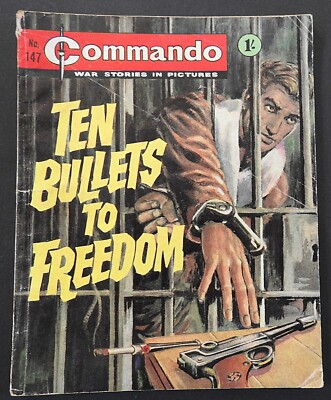 COMMANDO #147 TEN BULLETS TO FREEDOM VINTAGE COMMANDO COMIC | eBay UK
