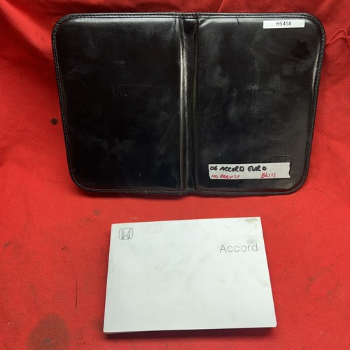 HONDA ACCORD CM 7TH GEN SERVICE BOOK LOGBOOK WARRANTY DEALER 09/03-10/ ...