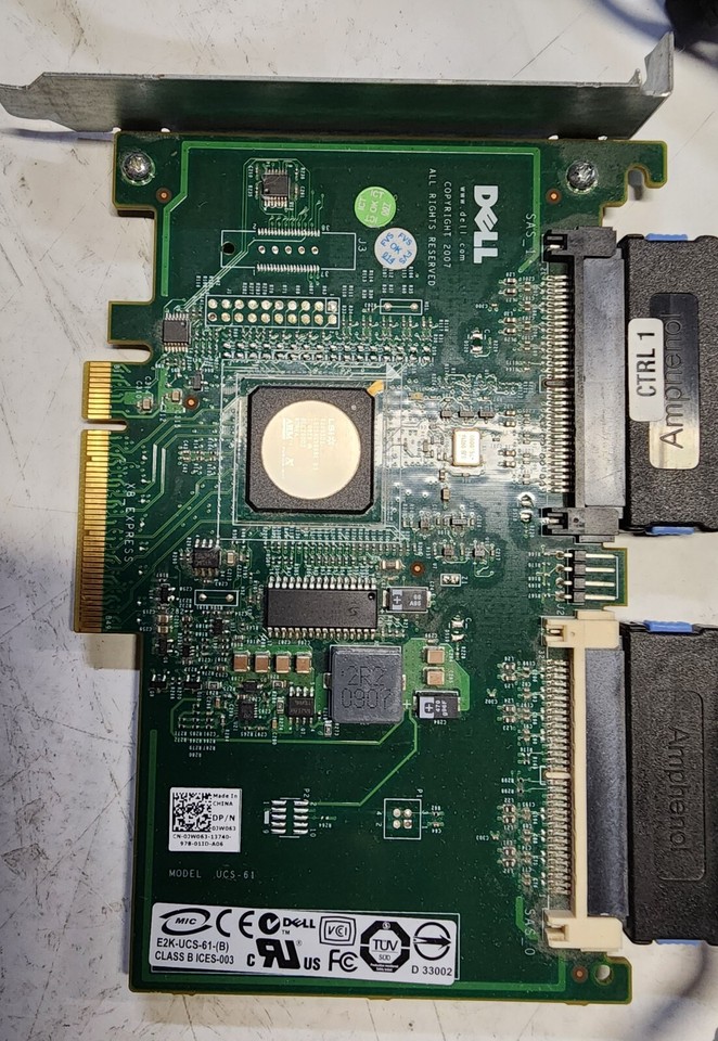 Dell PowerEdge T410 SAS RAID Controller Card with cables E2K-UCS-61-(B ...