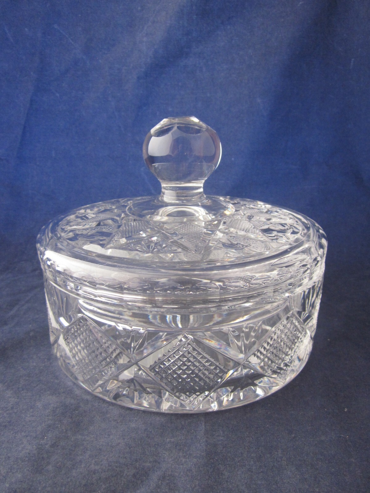 WATERFORD CRYSTAL Covered Candy Dish 760-437-00 GOTHIC MARK VINTAGE ...