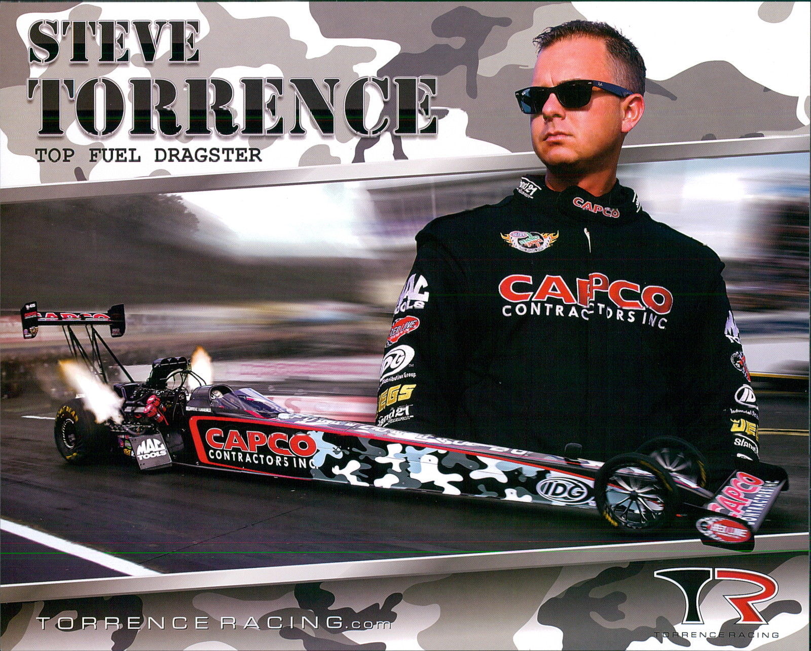 2015 STEVE TORRENCE "CAPCO" NHRA TOP FUEL HANDOUT / POSTCARD | eBay