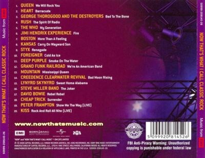 VARIOUS ARTISTS - NOW THAT'S WHAT I CALL CLASSIC ROCK NEW CD ...