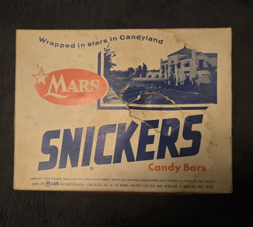 1958, SNICKERS, Original Display Box (Scarce / Vintage) advertisement ...