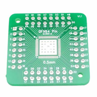 5pcs IC QFN56 QFN64 to DIP 0.5/2.54mm Adapter PCB Board Converter ...