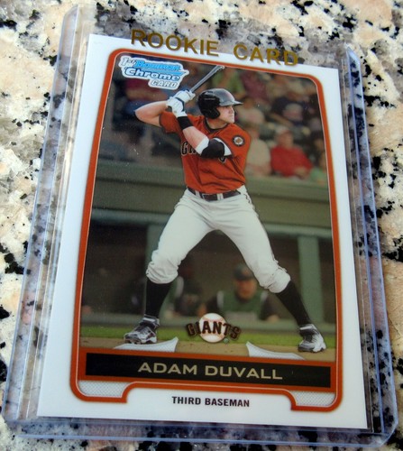 ADAM DUVALL 2012 Bowman CHROME 1st Rookie Card RC Atlanta Braves WS ...