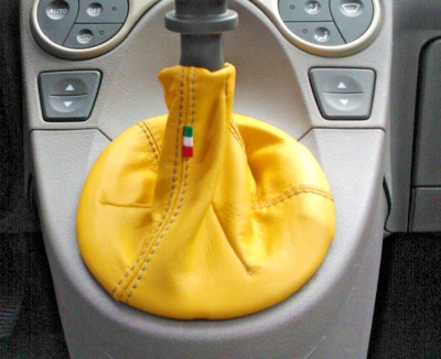 Gear Stick Gaiter Genuine Leather Yellow Compatible With Panda 169 ...