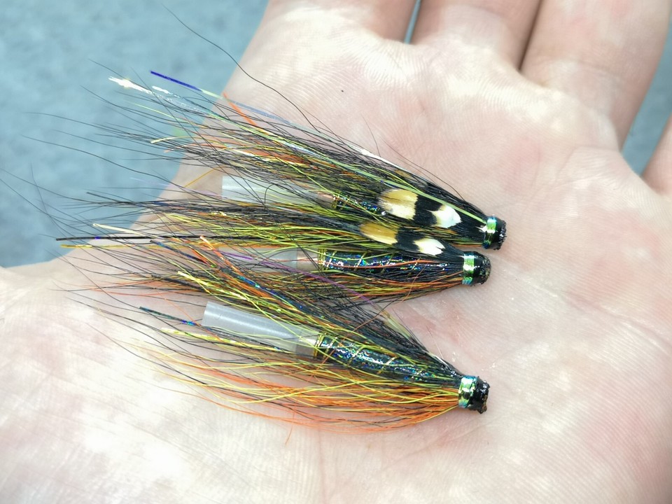 3 Willie Gunn Holo Black Body Tube Flies 3/4"-1 1/2" Copper Tubes | eBay UK