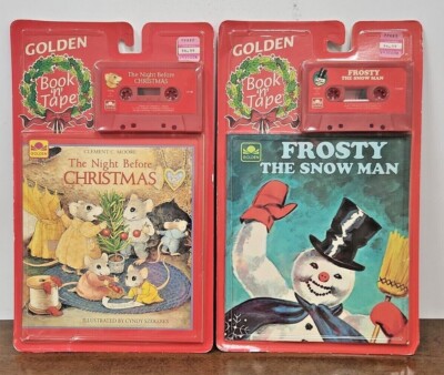 NOS FROSTY THE SNOWMAN-THE NIGHT BEFORE CHRISTMAS - GOLDEN BOOK 'n ...