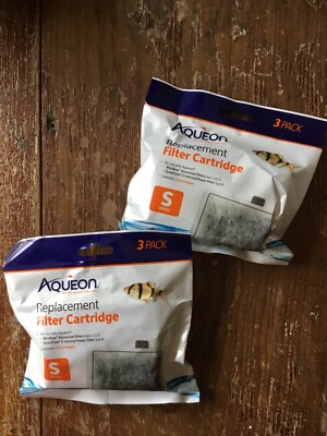 Aqueon Replacement Filter Cartridges SMALL, 6 COUNT (2 Packs) New In ...
