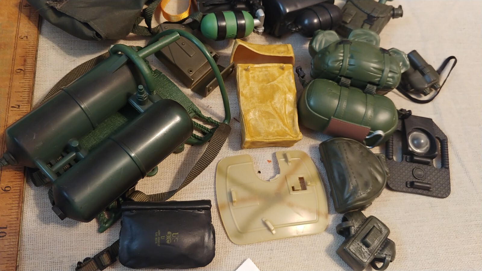 Vintage GI Joe 12 Inch Figure and Accessories Lot 1990s back pact air ...