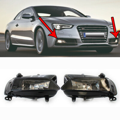 For Audi S5 A5 S-Line 2013 2014-2016 Pair Fog Light Front Fog Lamp ...