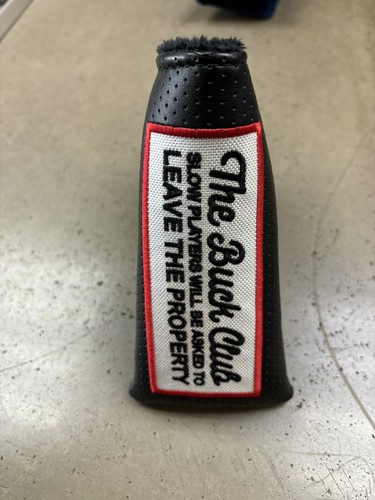 The Buck Club TBC 'Slow Players' Blade Putter Headcover; White/Red ...