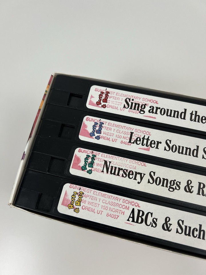 Rusty & Rosy Videos 4 VHS Set Waterford Early Reading Program Lvl 1 ...