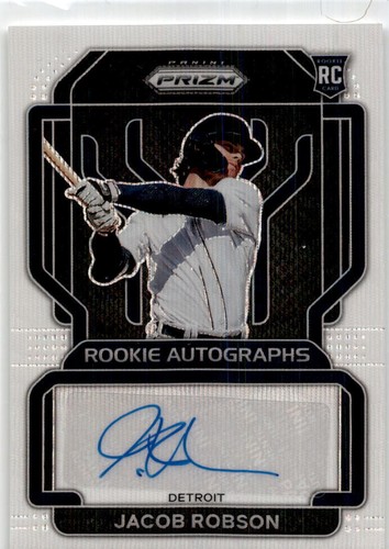 2022 Panini Prizm Rookie Autographs Prizms White Wave #89 Jacob Robson ...