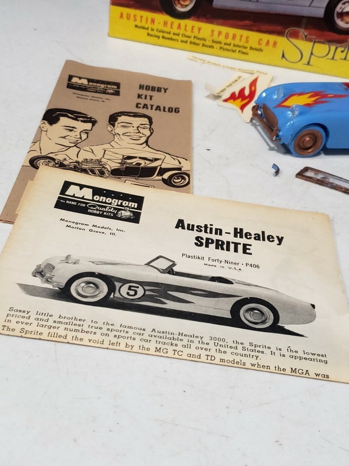 Monogram Austin-Healy Sprite Sports Car Model Kit 1/32 P406 1960 ...