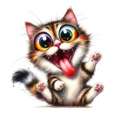 9X9 cm Car Sticker Funny Cat Sticker Weatherproof Vinyl Sticker | eBay