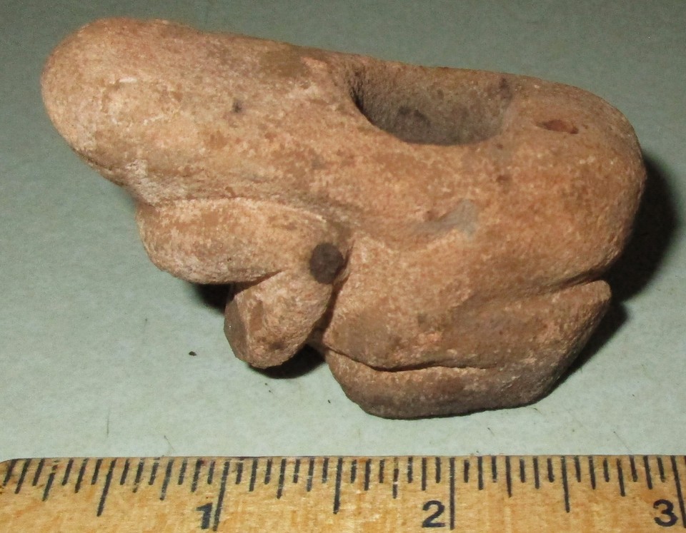 Beautiful High End Collector Grade Frog Effigy Pipe - Authentic Indian ...