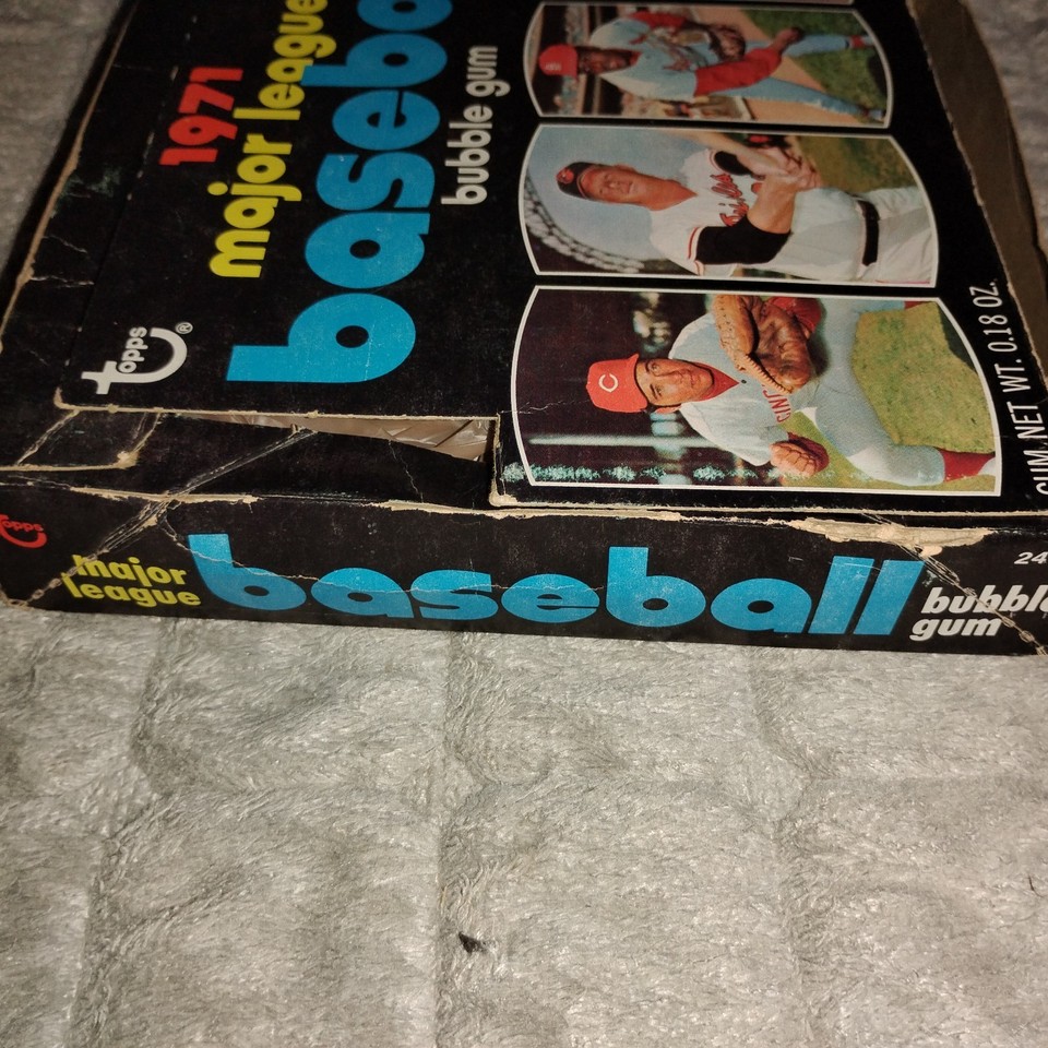 1971 Topps Baseball Empty Display Box Authentic With Detached Lid | eBay