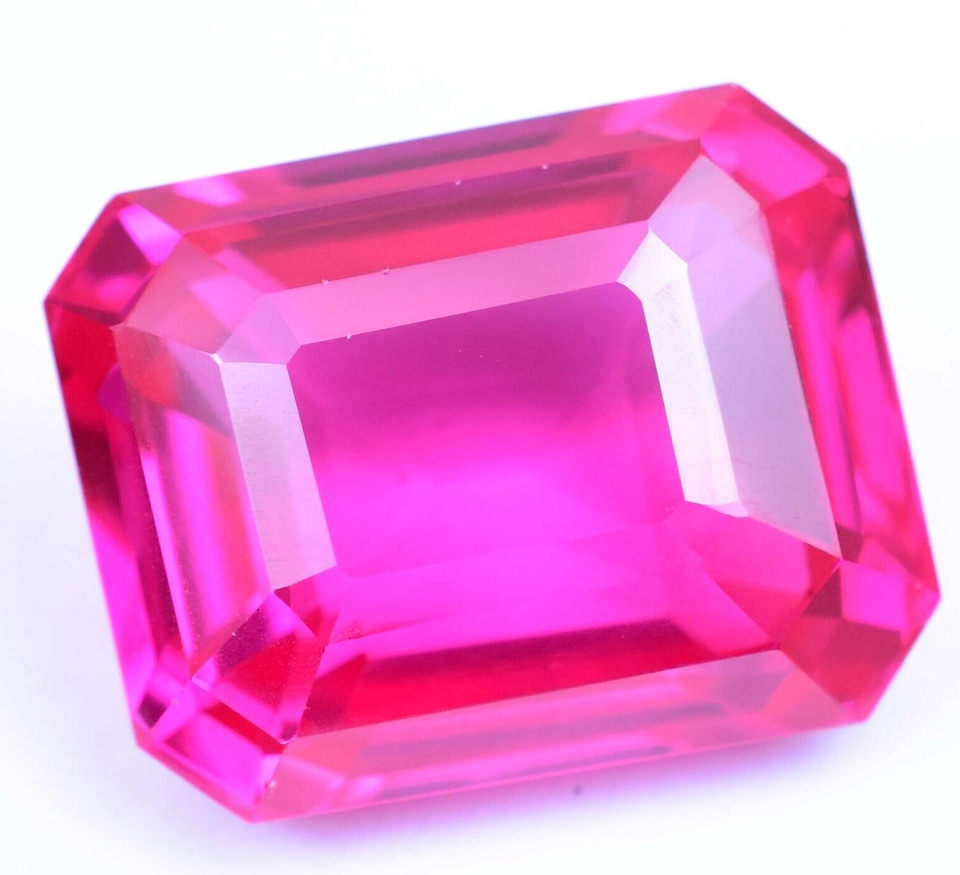 Flawless Natural Mogok Rose Pink Ruby 53.00 Ct Octagon Shape Certified ...