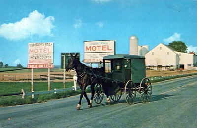 Pennsylvania Dutch Country Amish Family Carriage Route 340 Intercourse ...