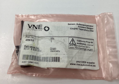 VNE GENUINE Ambient Air Temperature Sensor 49432 65816936953 for BMW ...
