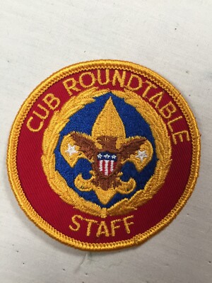 Cub Roundtable Staff Glue/Felt Gauze back adult BSA Position Patch | eBay