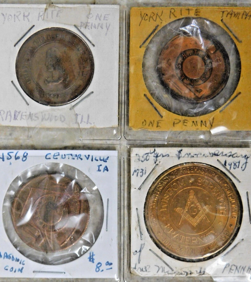 Lot of 16 Masonic, York Rite, Scottish Rite Coins and Tokens #3 | eBay