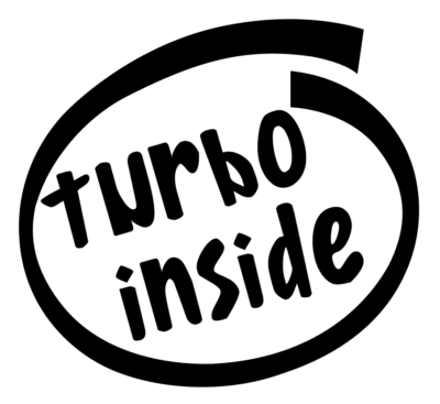 Turbo inside Vinyl Decal, Bumper Sticker, JDM, truck, Car, Windows ...