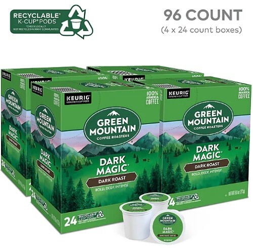 Green Mountain Dark Magic Coffee, Dark Roast, 96 K-cup. Free Shipping ...