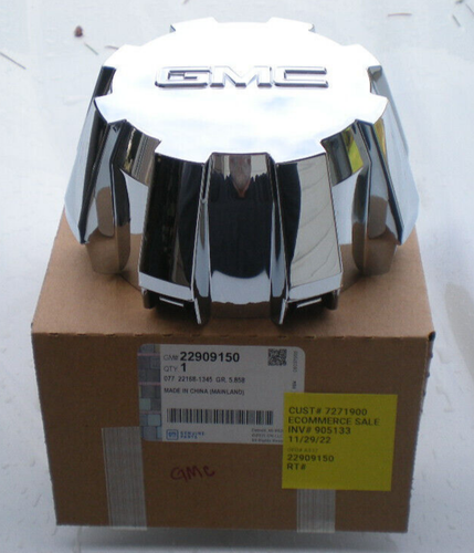 2015-2019 GMC Sierra 2500 3500 HD Chrome OEM Center Cap P/N 22910735 ...