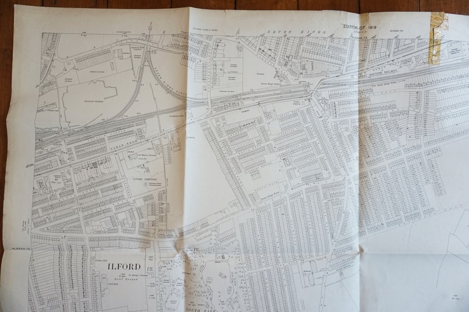 1919 Ilford Seven Kings Station GER Great Eastern Railway OS Railway ...