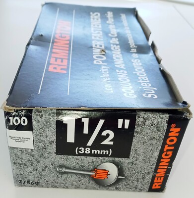 Remington 77560 100pc 1-1/2in (38mm) Low Velocity Power Fasteners | eBay