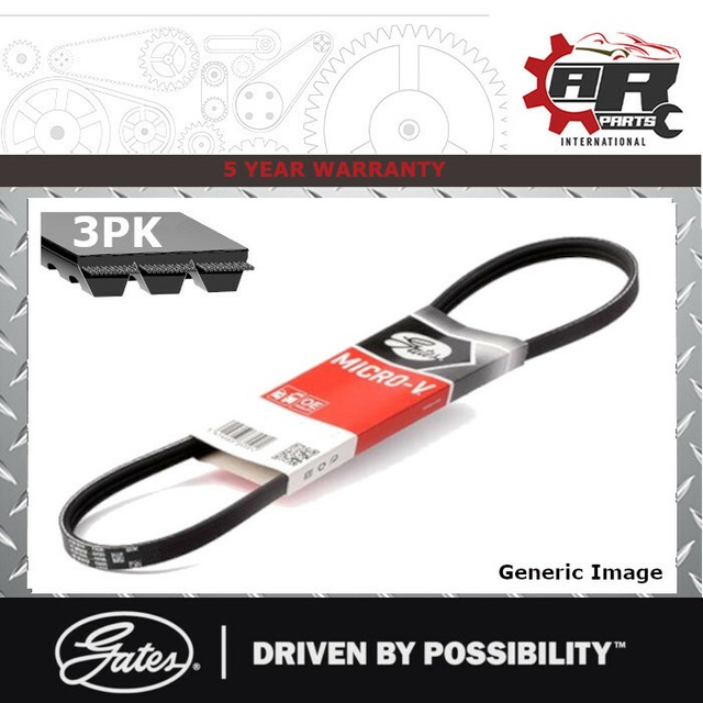 3 Rib Multi V Drive Belt Fits BMW 740 2.0 16 to 19 B48b20b Gates ...