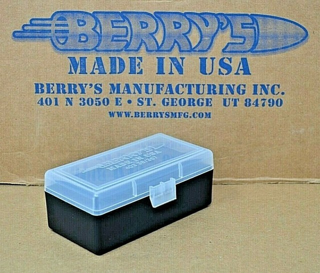 Berry's Plastic Ammo Boxes (4) Clear 50 Round 38 S&w 357 32 Case MPN ...
