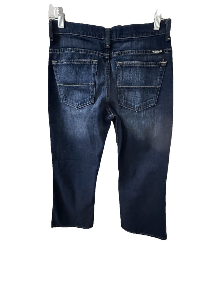 NWT WRANGLER Boy’s Denim Blue Jeans Adjust to Fit Waist Band Size 28X24 ...
