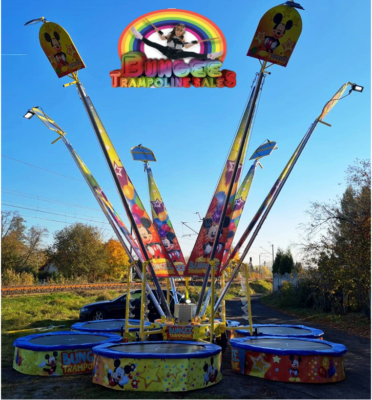 6 BED TRAILER MOUNTED BUNGEE TRAMPOLINE, 50% MORE REVENUE RETURN | eBay