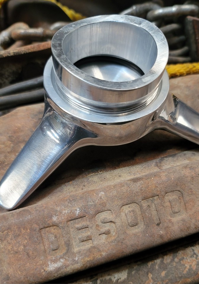 MOON Aluminum SPINNER CAP w Threaded BUNG Hot Rod MOONeyes Gas Tank vtg ...